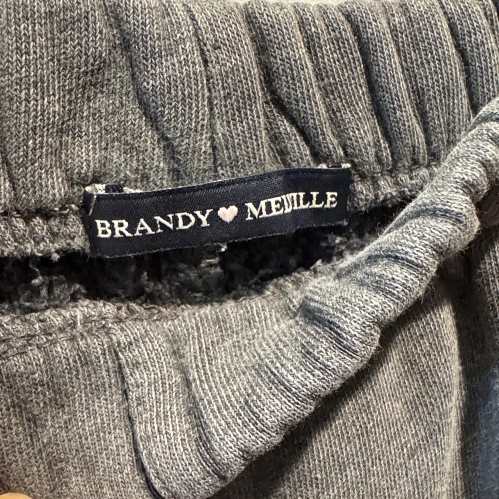 Brandy Melville | Pants & Jumpsuits | Brandy Melville Grey Elastic ...